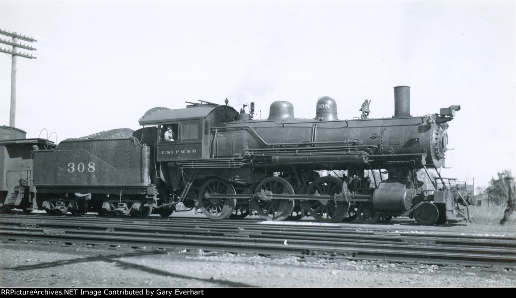 CMO 4-6-0 #308 - Chicago, St Paul, Mineeapolis & Omaha